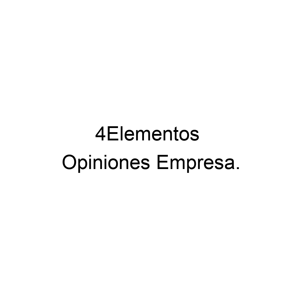 Opiniones 4Elementos