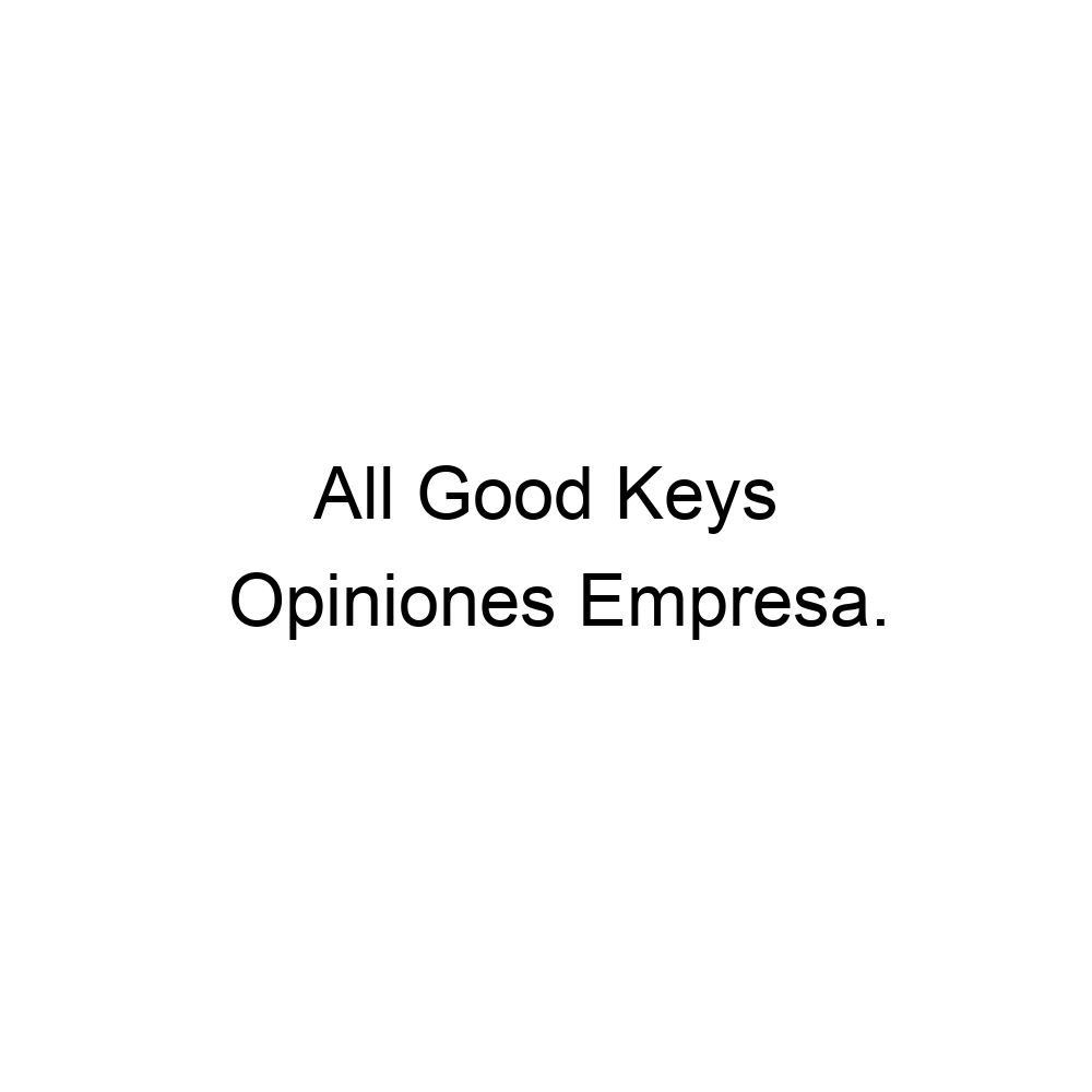 Opiniones All Good Keys