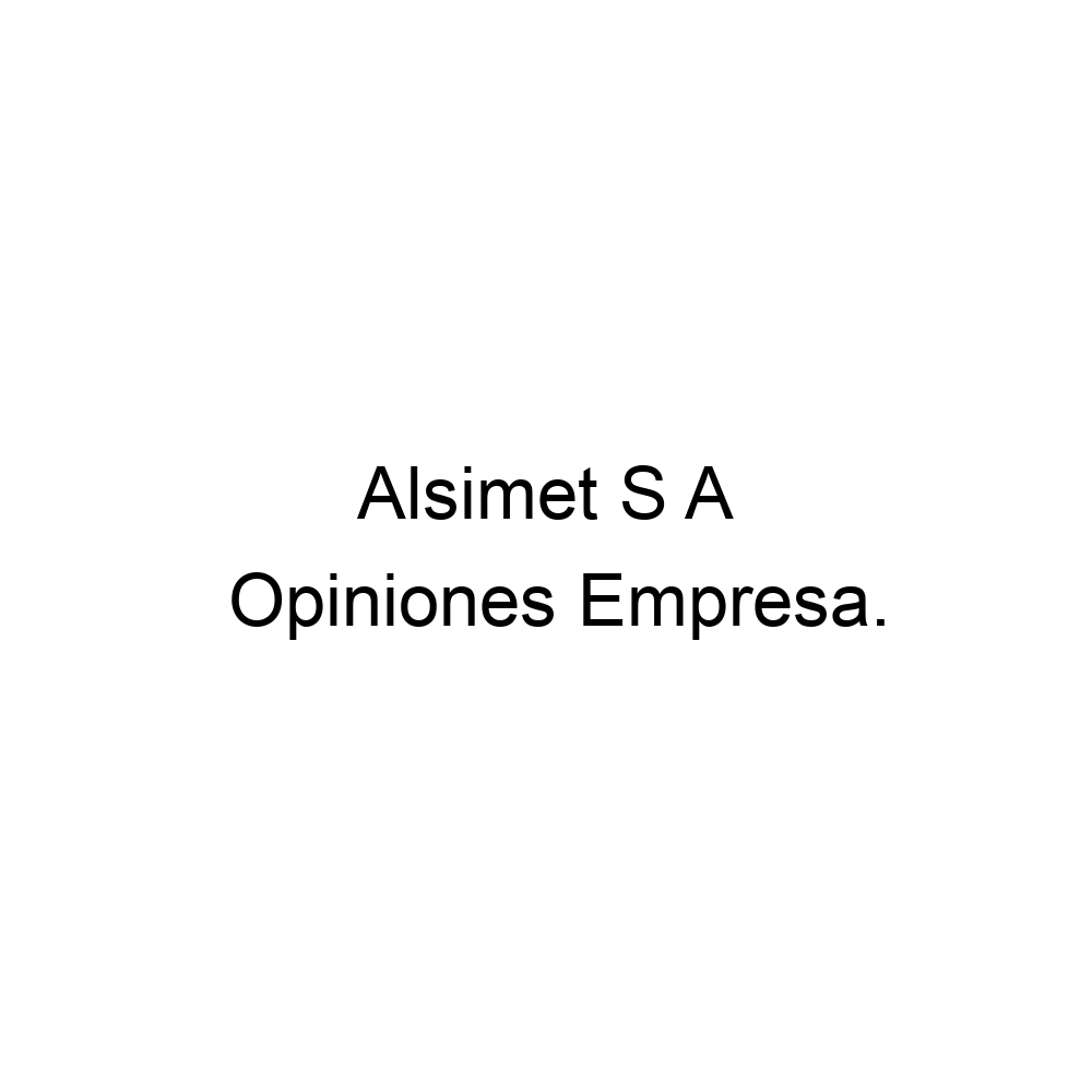 Opiniones Alsimet S A, Almería 950142741