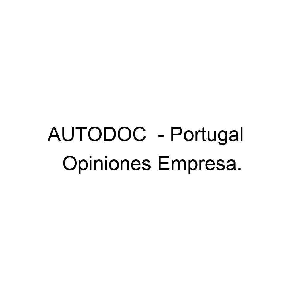 Opiniones AUTODOC - Portugal