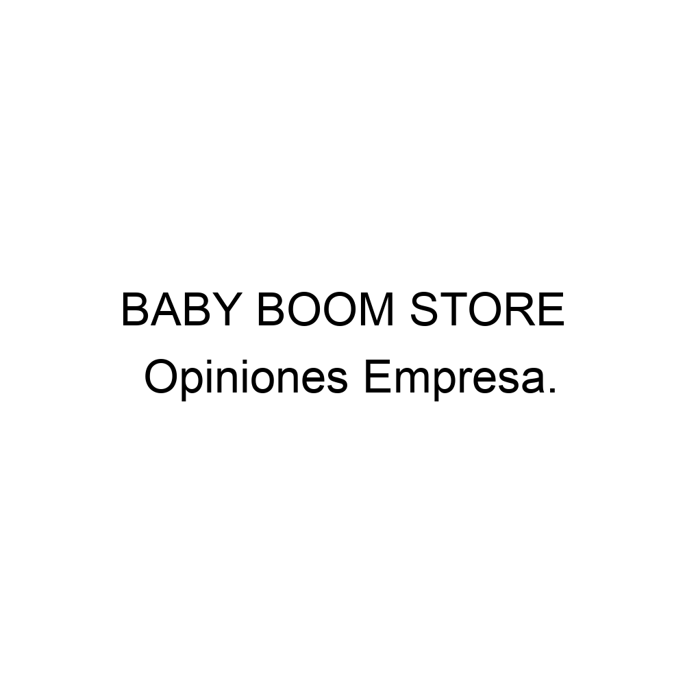Opiniones BABY BOOM STORE, 918499018