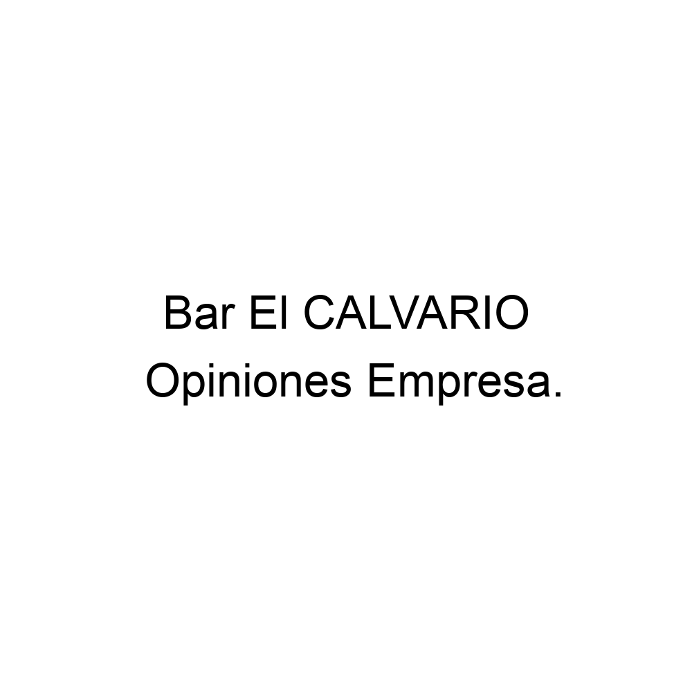 Opiniones Bar El CALVARIO, Rafal 0