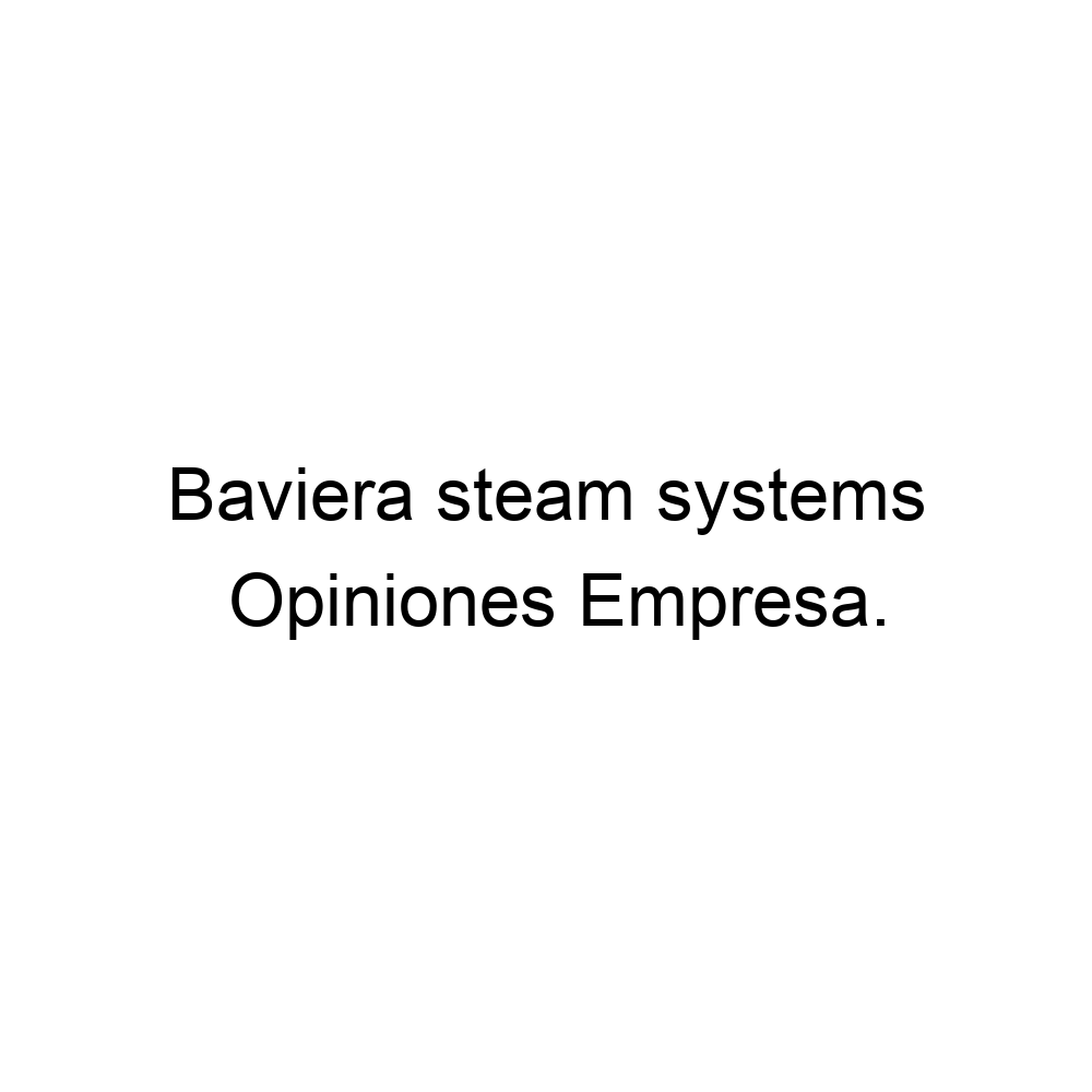 Opiniones Baviera steam systems, 0