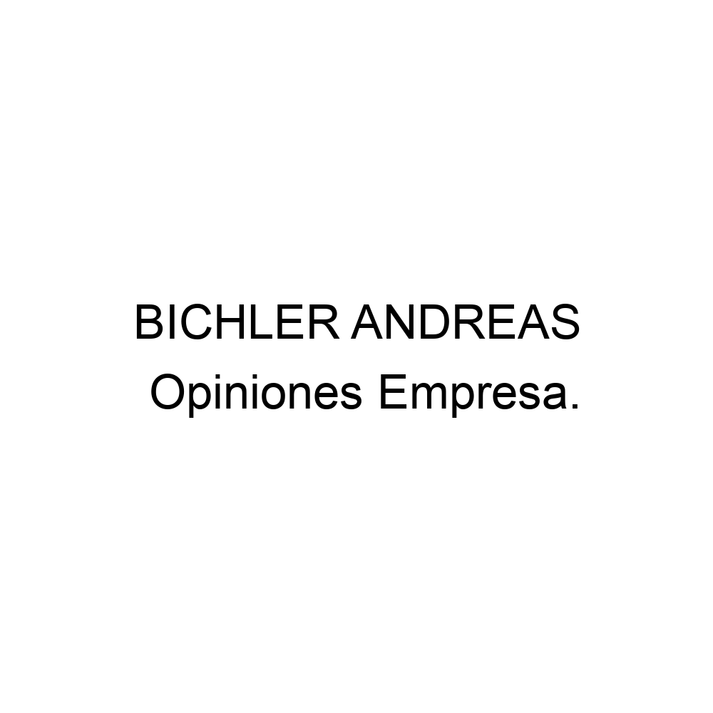 Opiniones BICHLER ANDREAS, 913095628