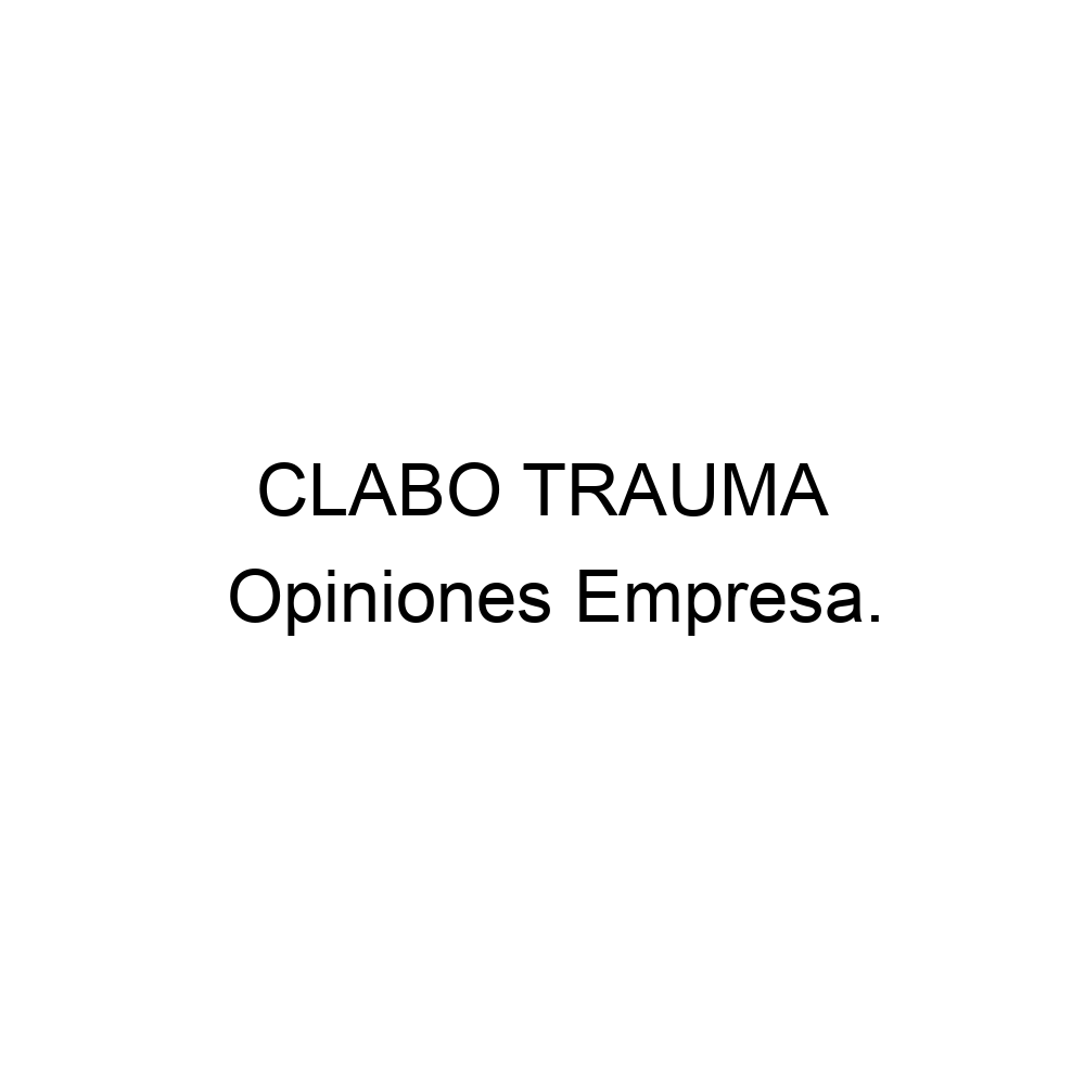 Opiniones CLABO TRAUMA, 944383608