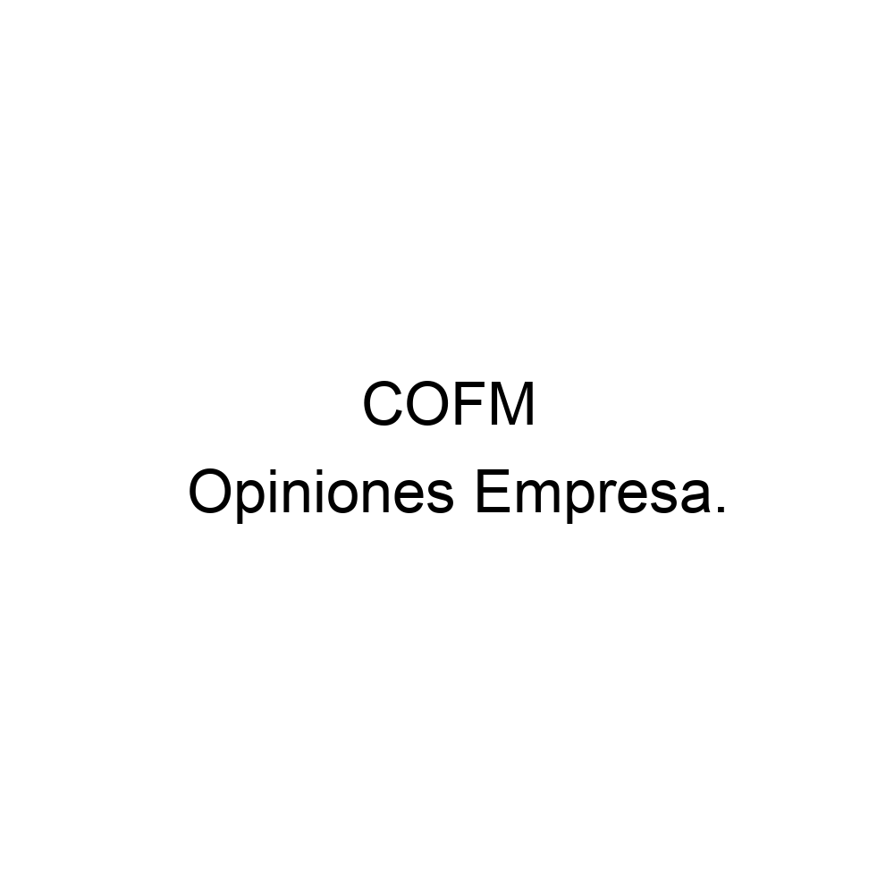 Opiniones COFM, 973383058