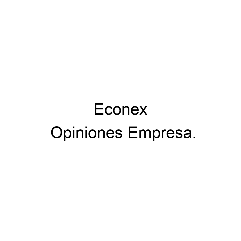Opiniones Econex