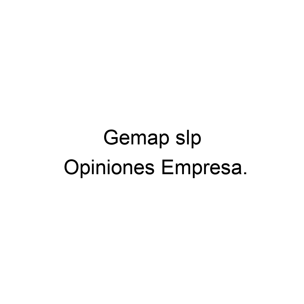 Opiniones Gemap slp, 0