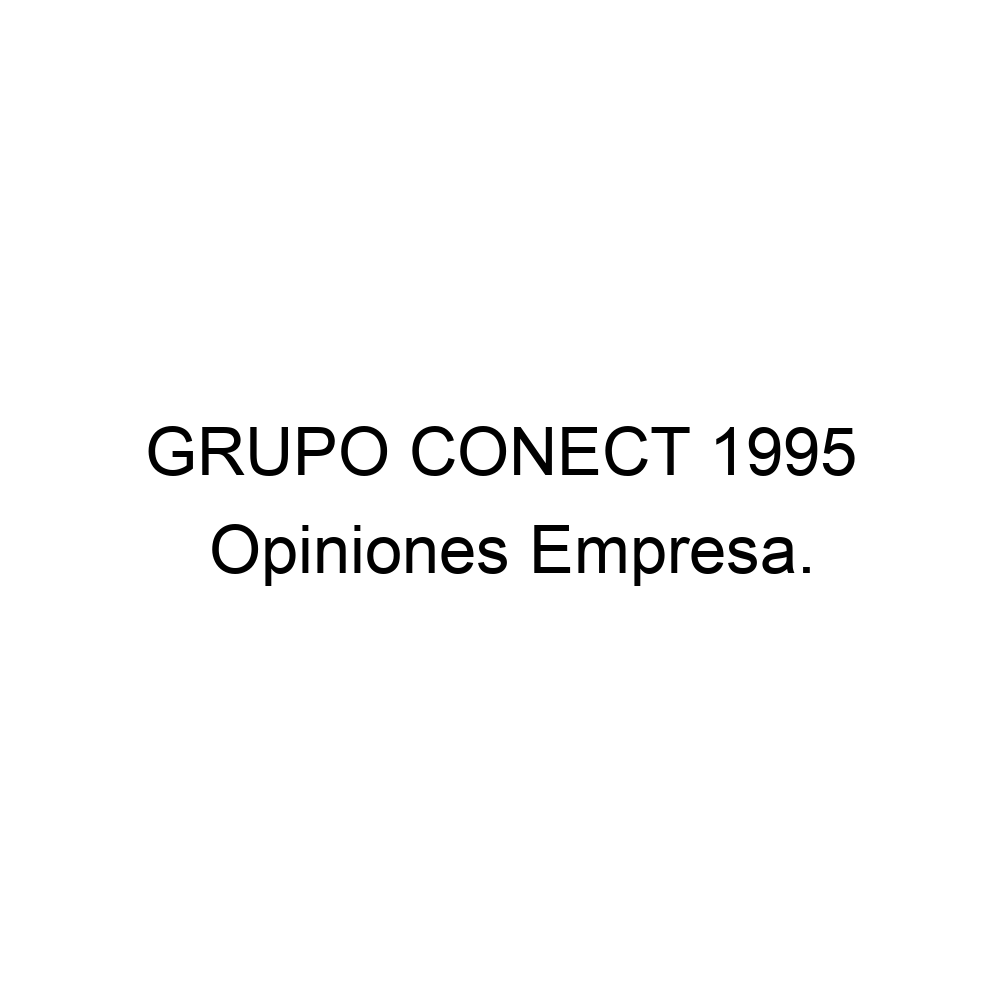 Opiniones GRUPO CONECT 1995, 913653450
