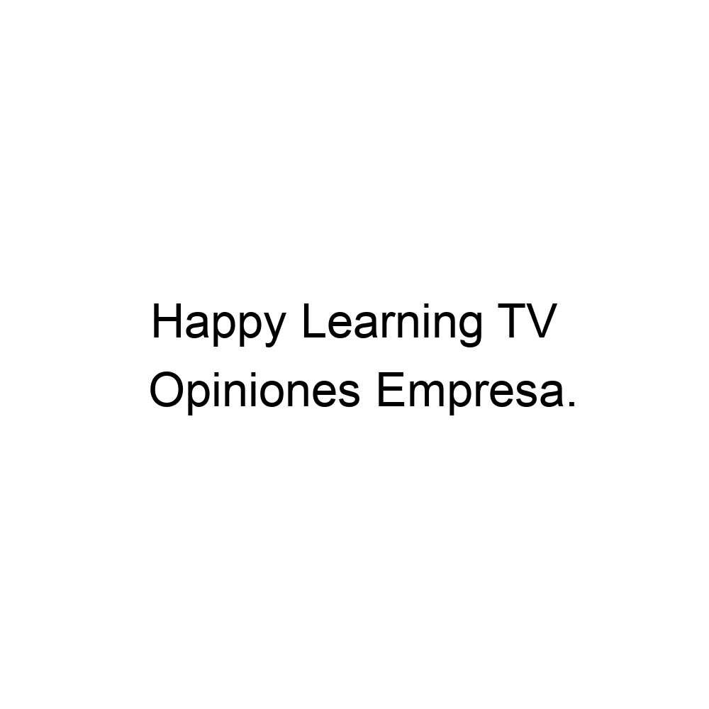 Opiniones Happy Learning TV, 977217884
