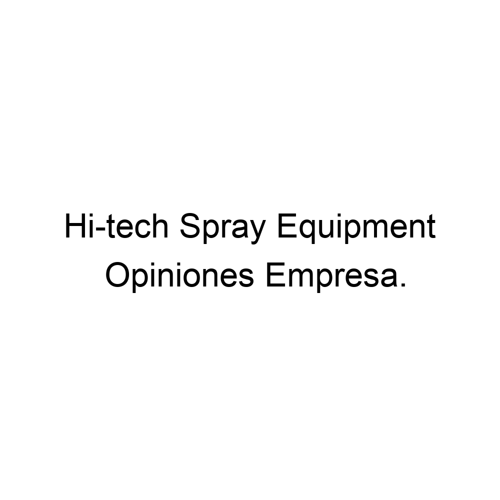 Opiniones Hi-tech Spray Equipment, 961200862
