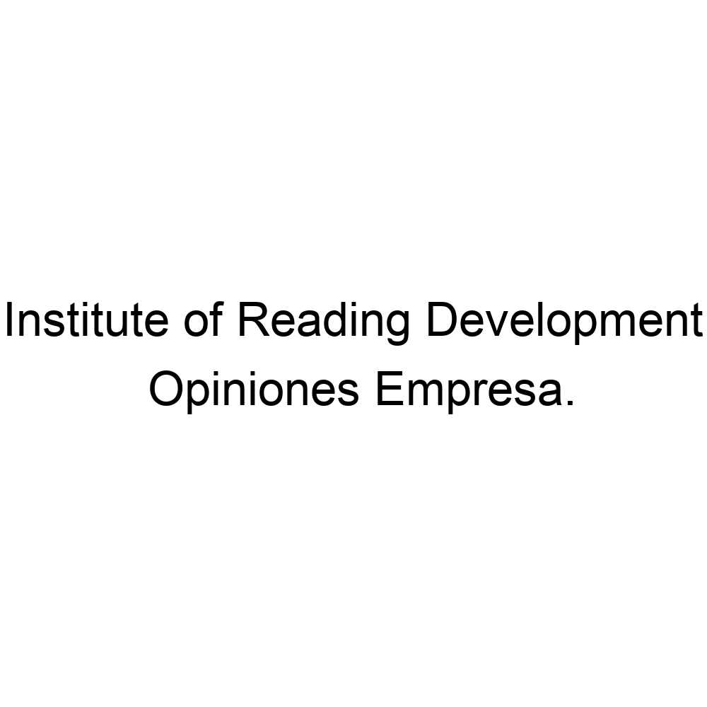 Opiniones Institute of Reading Development , 18009642030