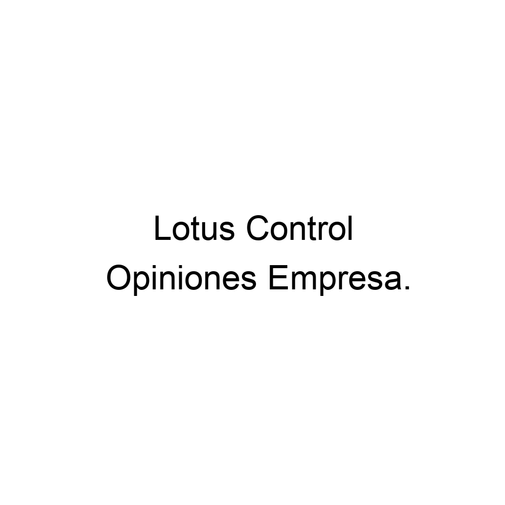 Opiniones Lotus Control, 963800156