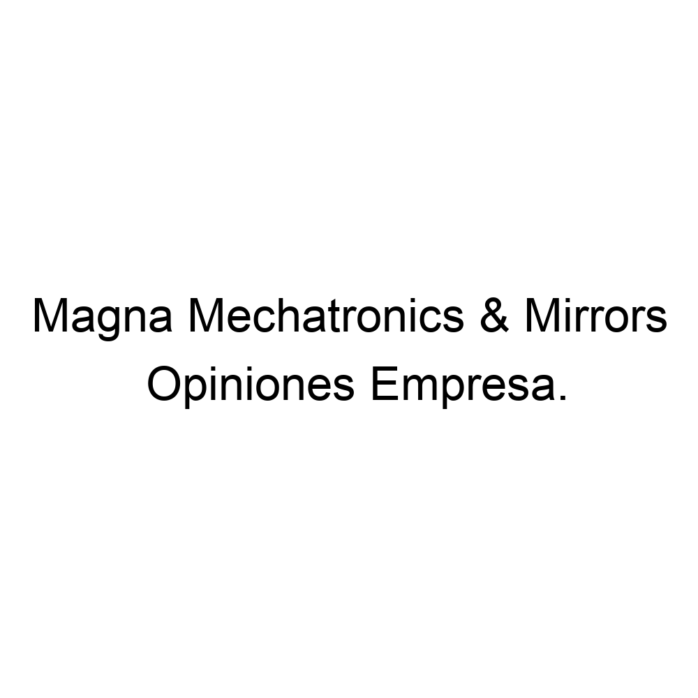 Opiniones Magna Mechatronics & Mirrors, 937133810