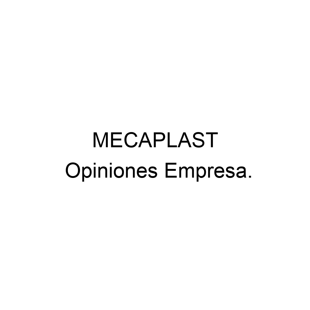 Opiniones MECAPLAST, 921140125