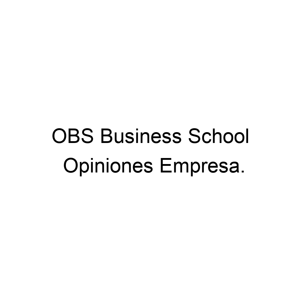 Opiniones OBS Business School