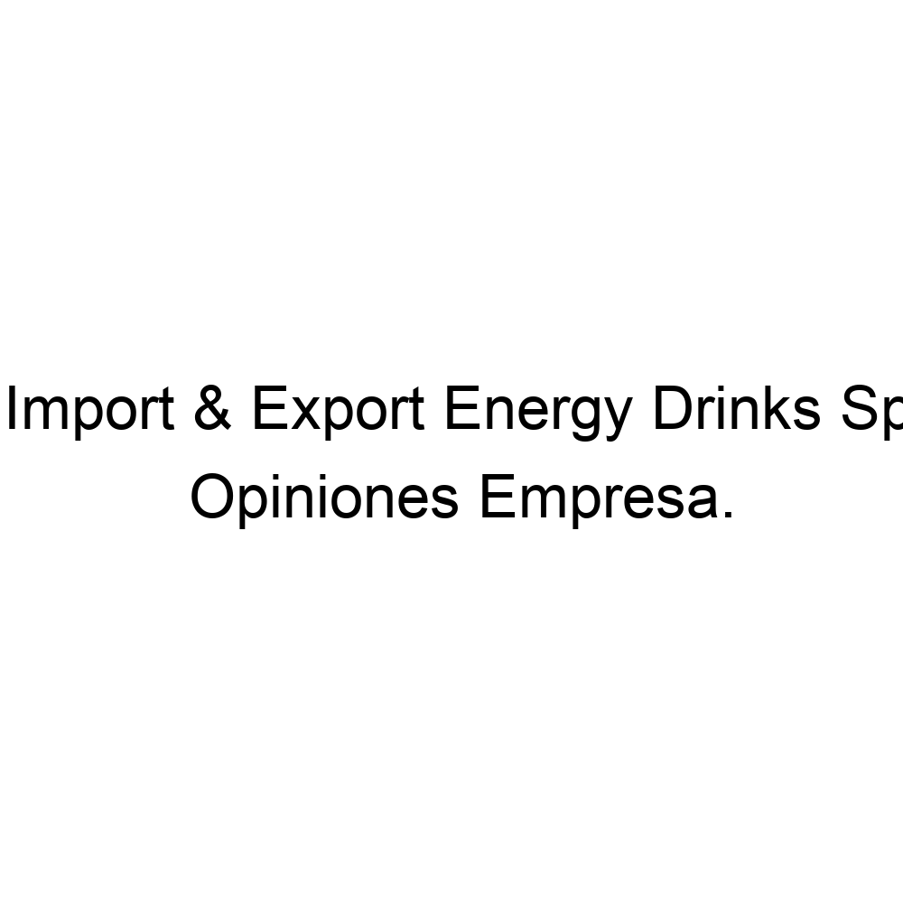 Opiniones Ph Import & Export Energy Drinks Spain, 932080118