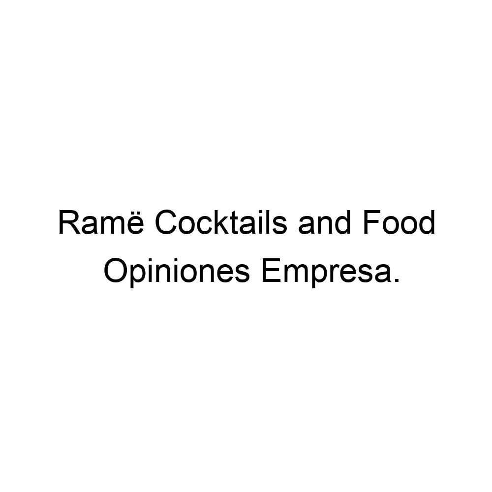 Opiniones Ramë Cocktails and Food, Torrevieja 677891882