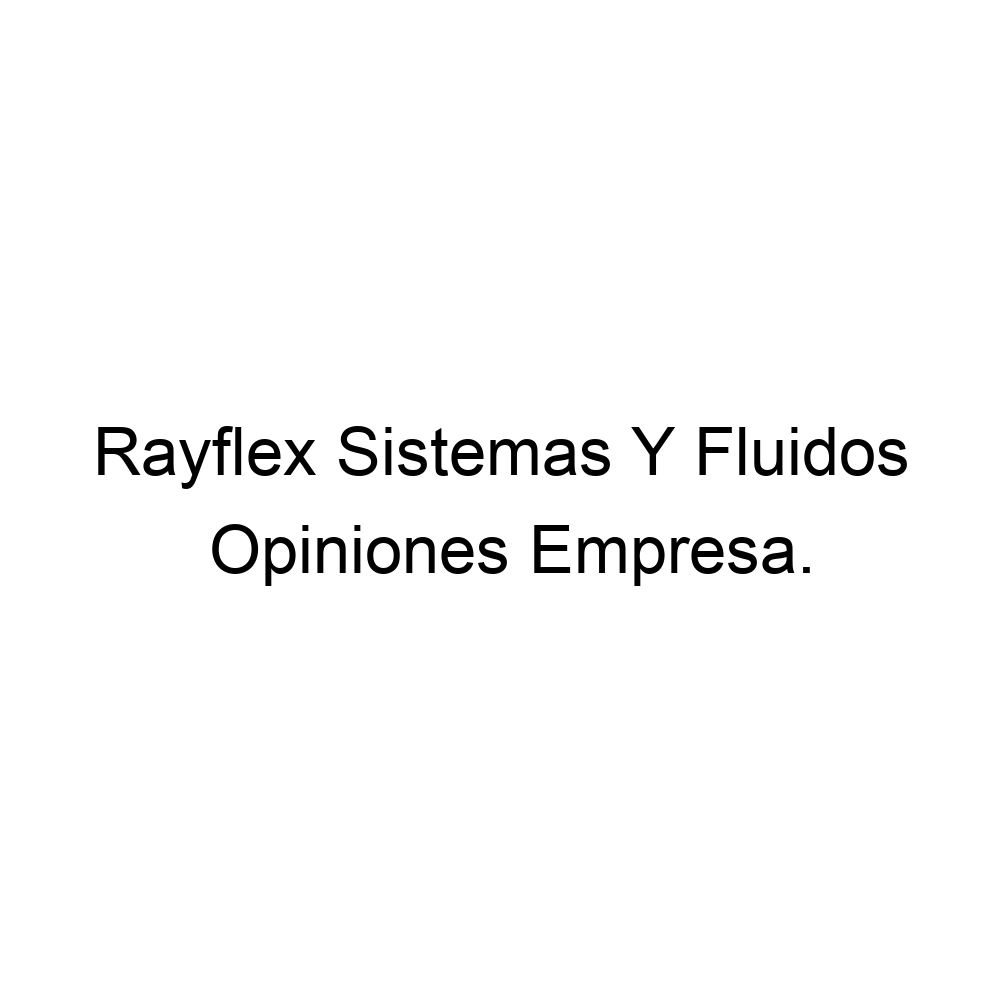 Opiniones Rayflex Sistemas Y Fluidos, 947360230