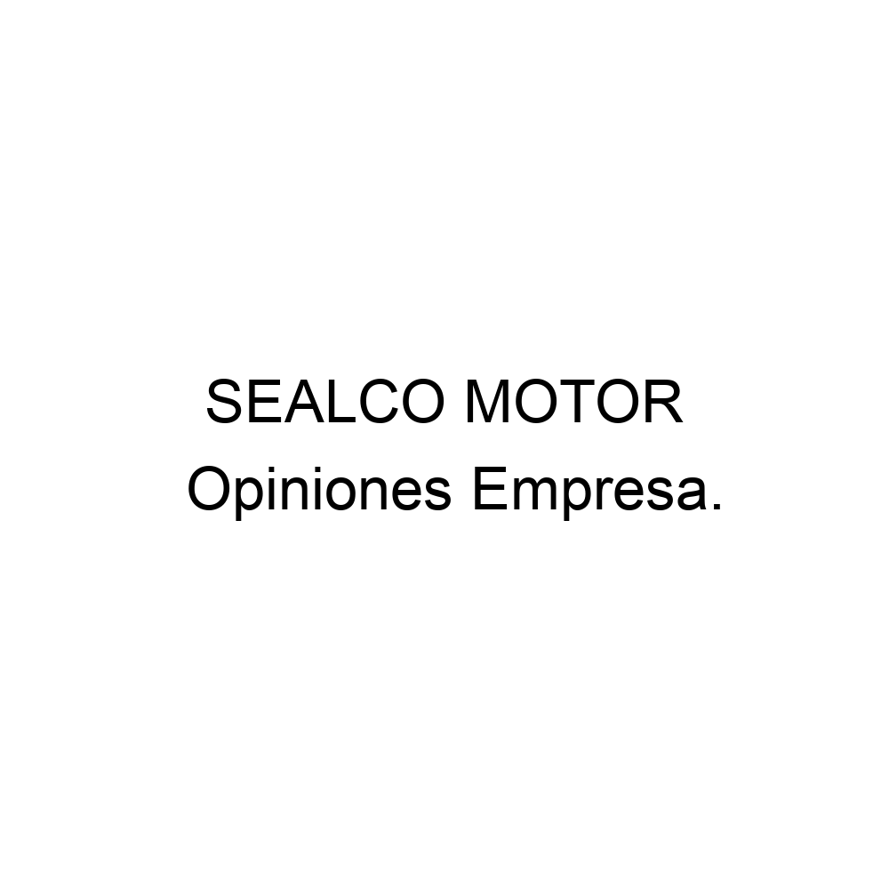 Opiniones SEALCO MOTOR, 933078216