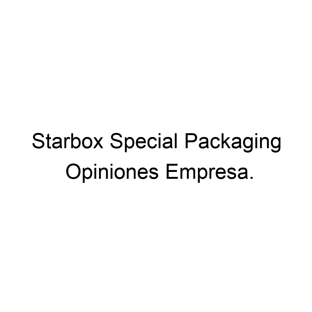 Opiniones Starbox Special Packaging, 952178447