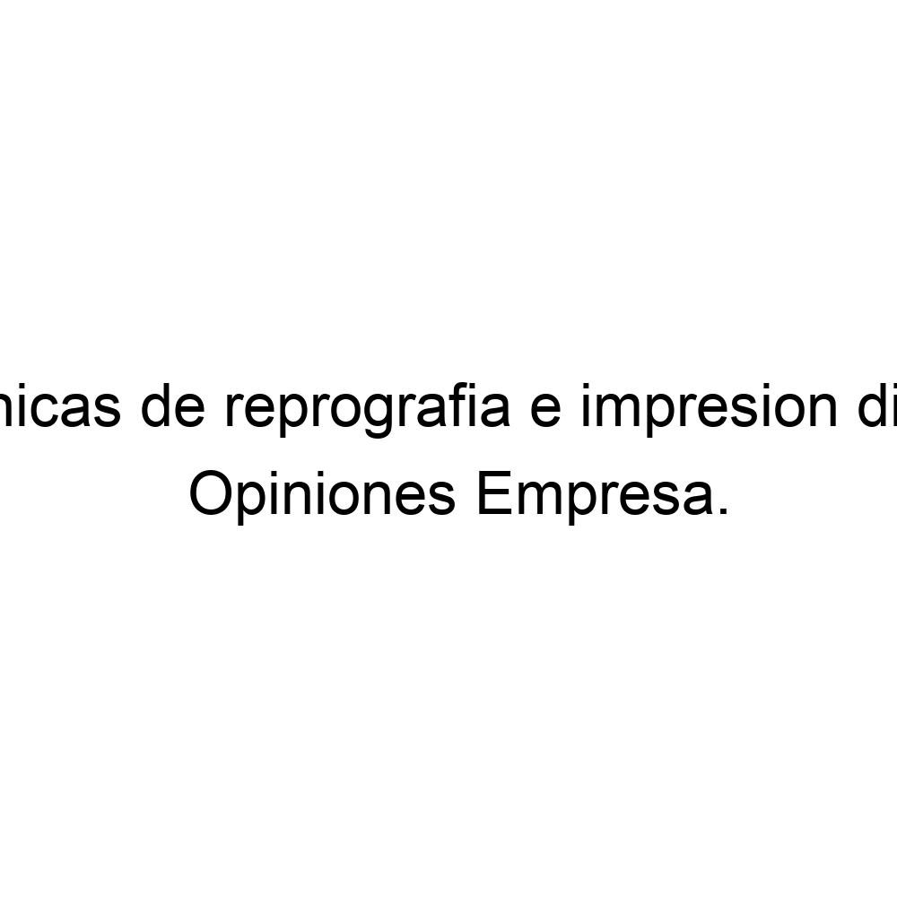 Opiniones Tecnicas de reprografia e impresion digital, 961234603