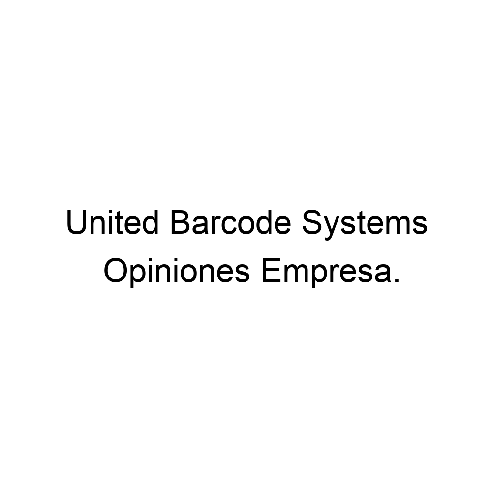 Opiniones United Barcode Systems, 986861343