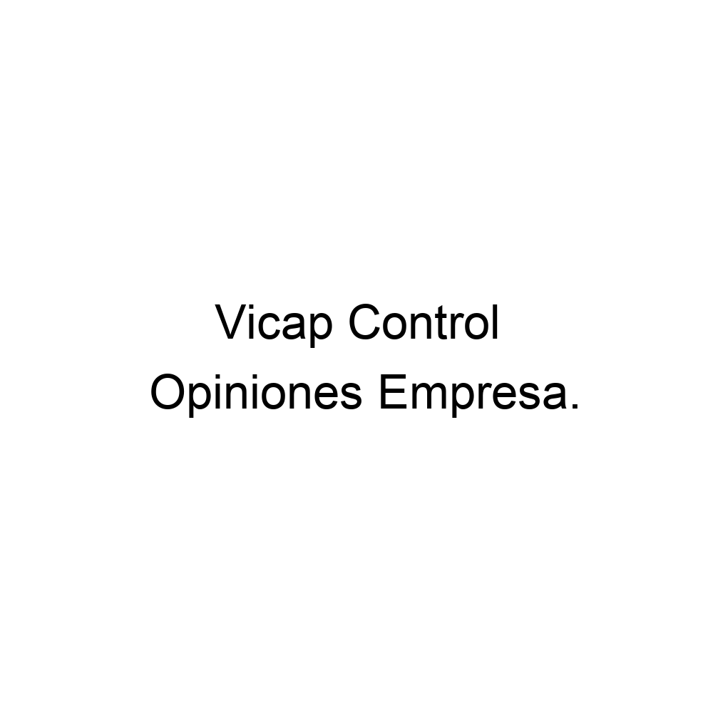 Opiniones Vicap Control, 938856342